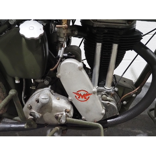 Matchless WD G3 motorcycle. 350cc. 1941. Engine no. 48821 Runs but ...