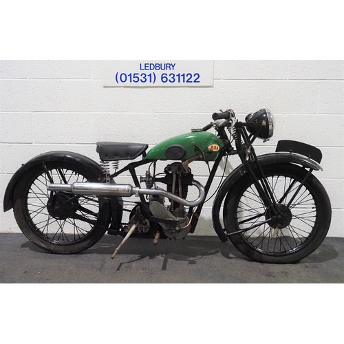 BSA B1 motorcycle project. Engine no. B2 2267. Engine turns over.