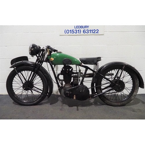 BSA B1 motorcycle project. Engine no. B2 2267. Engine turns over.