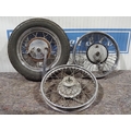 3 BSA wheel rims with brake hubs