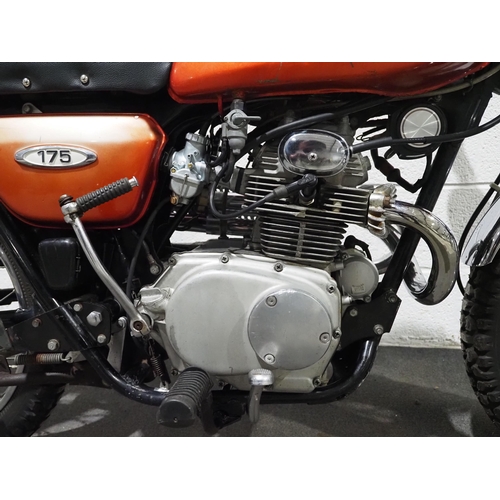 Honda CL175 motorcycle. 1970. 174cc. Frame No. CL175-5014709. Engine No ...