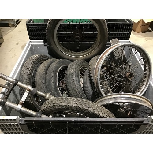 Large quantity of BSA wheels