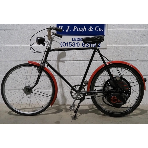Cyclemaster autocycle with 32cc engine, fitted to a 1950s Hercules ...