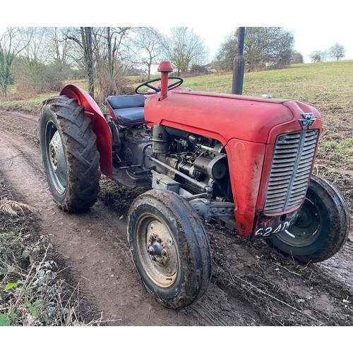 Massey Ferguson 35X tractor, 1963. Pick up hitch/drawbar. Runs well. 2 ...