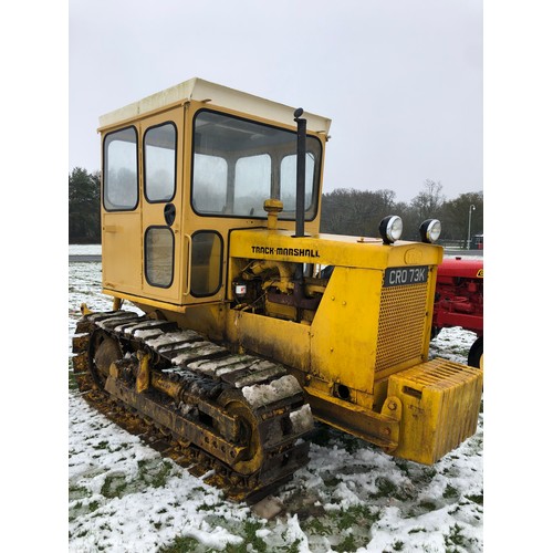 Track Marshall 75 crawler. 1971-72. Runs and drives. Good running gear ...