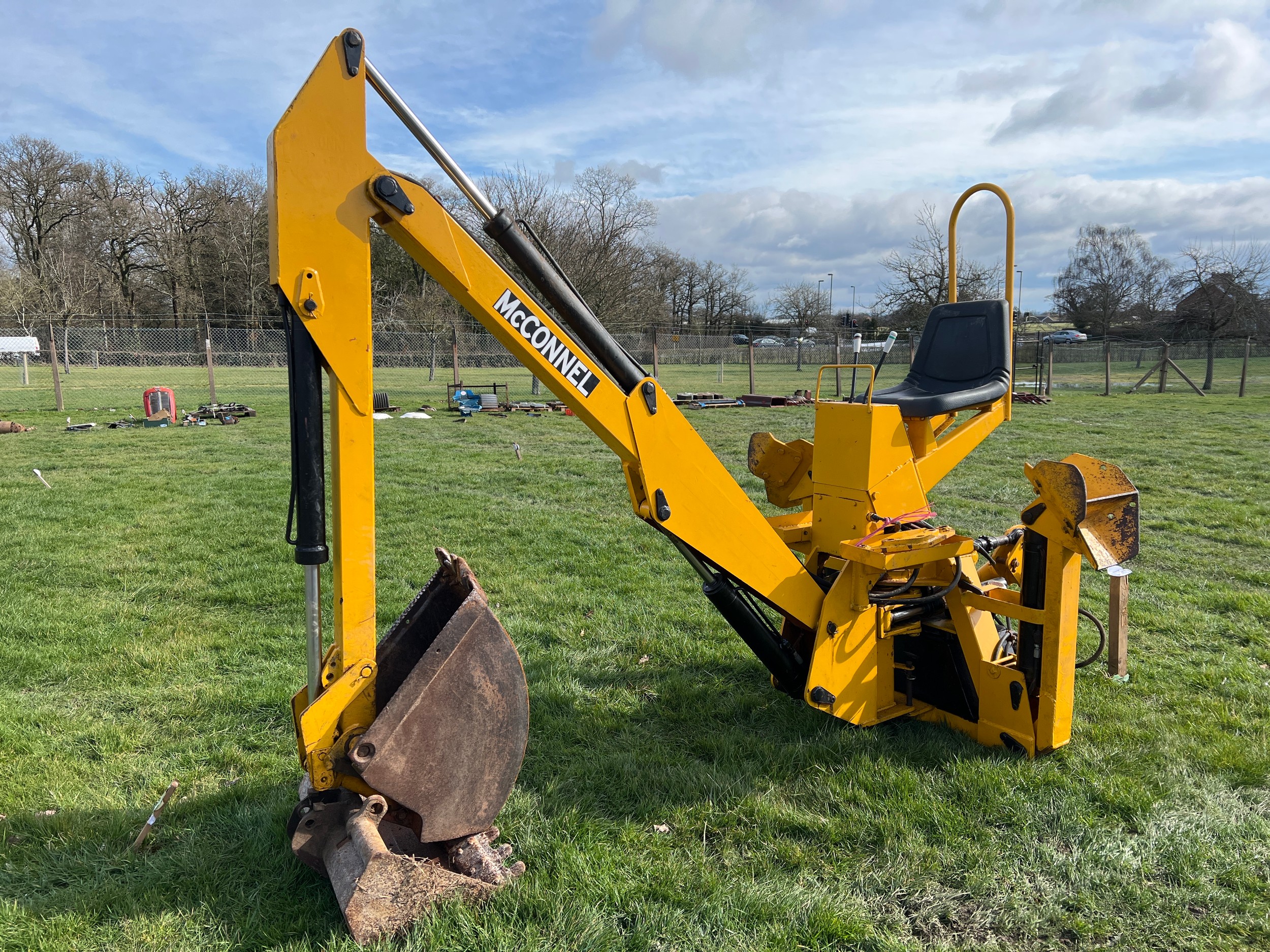 McConnel ditch king tractor mounted back hoe. Excellent working order c ...