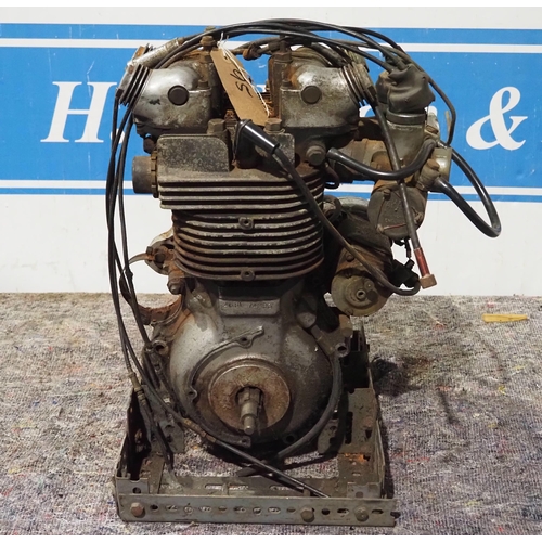 Triumph 5T pre unit twin cylinder competition engine