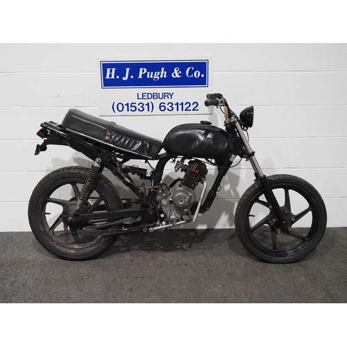 Honda 50cc engine in a 125cc frame project. Frame no. 088009157 Engine ...