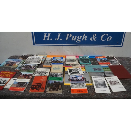 Large quantity of steam engine books and literature to include The ...