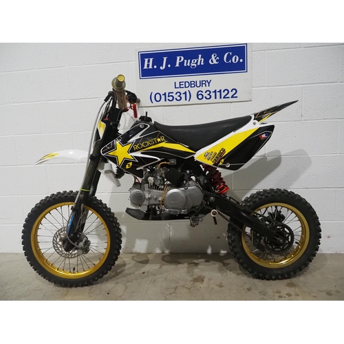 Stomp YX140 junior scrambler, lots of upgrades, runs and rides.