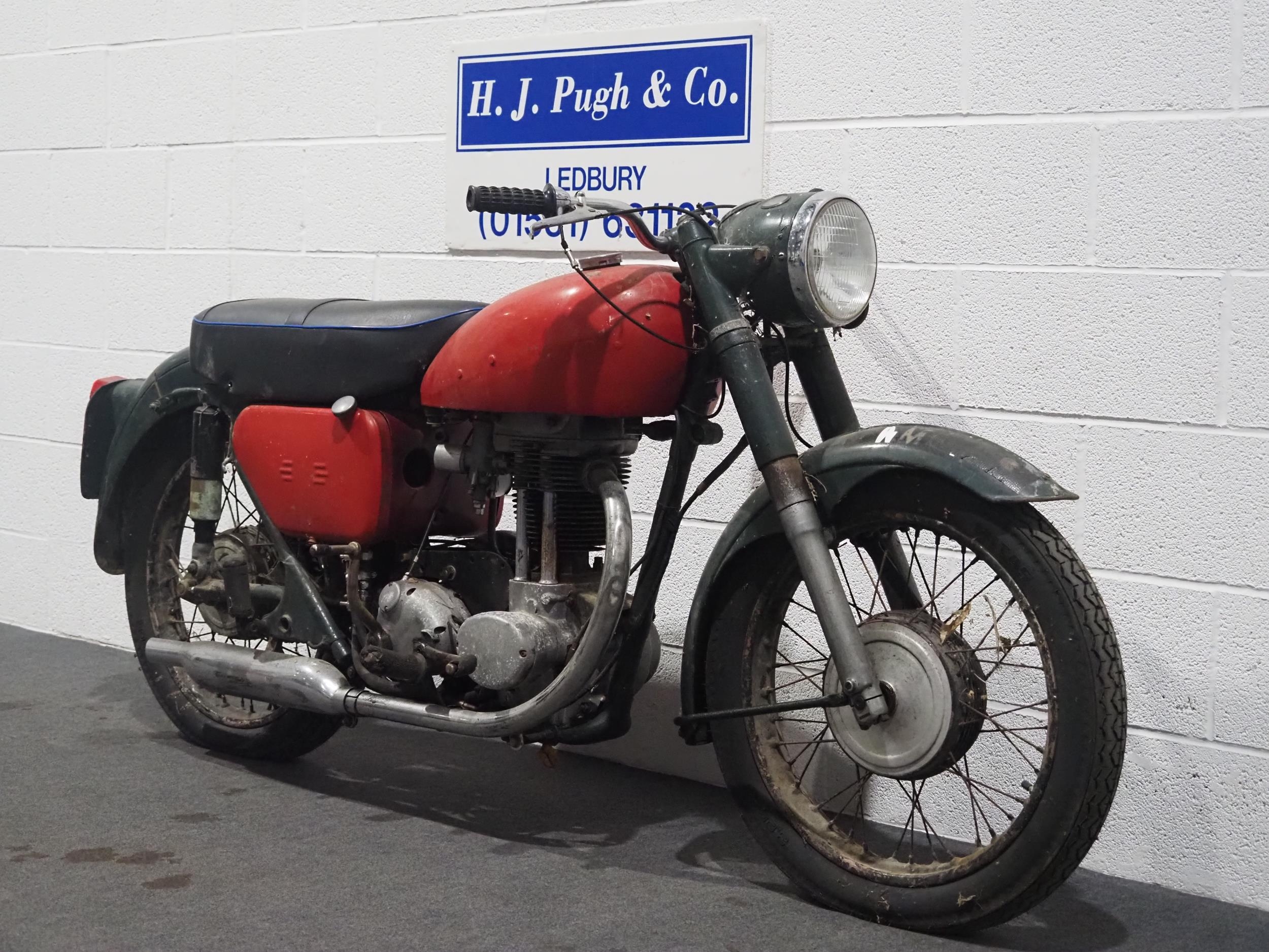 Matchless 350 motorcycle, 1958. Frame no. A60247 Engine no. 58/G3LS3554 ...