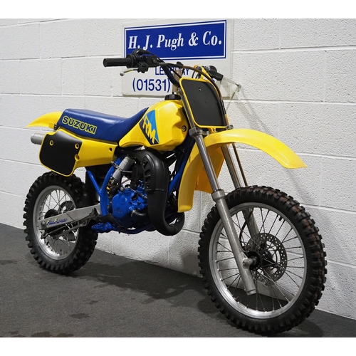 Suzuki RM80 motocross bike. 1987. 80cc. Frame No. RC12A-1005270 Engine ...