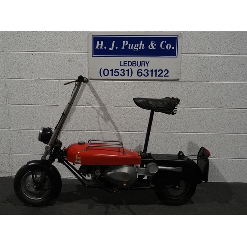 Brockhouse Corgi Mk4 motorcycle. 98cc. 1952 Frame No. 25144 Engine No ...