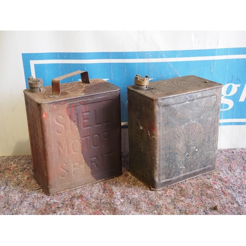 2 - 2 Gallon fuel cans - Shell