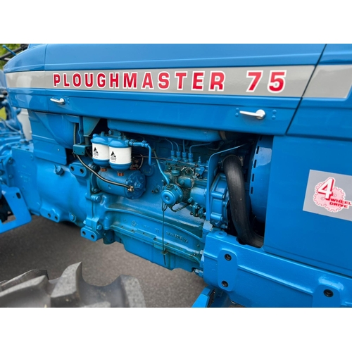 Roadless Ploughmaster 75 tractor. Runs and drives. 2573 hours showing ...