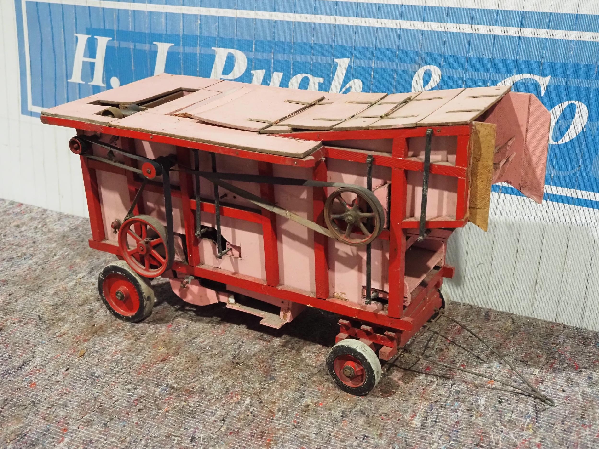 Model threshing machine 27" x 15"