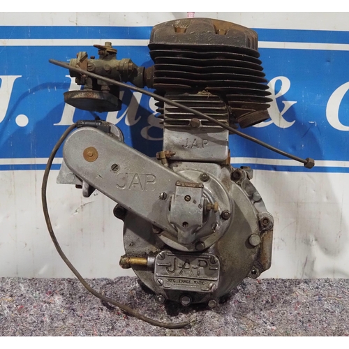 JAP 500 motorcycle engine, the magneto is free