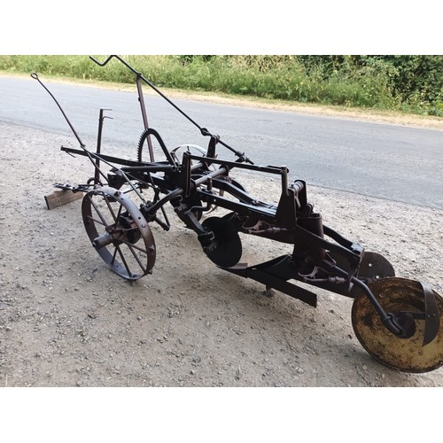 Lister Cockshutt 2 furrow trailer plough