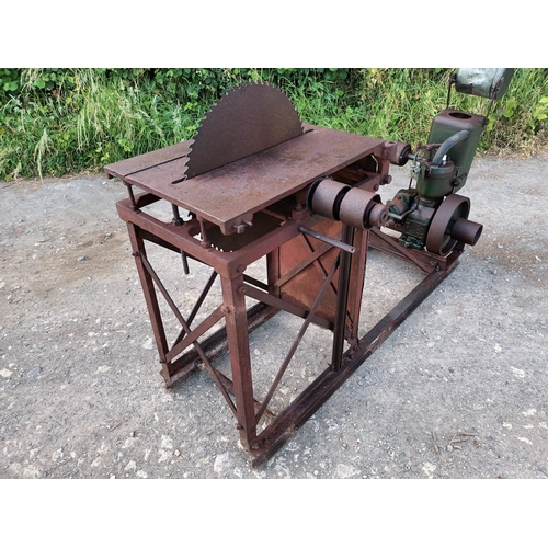 Frank Hartop & Sons stationery engine and saw bench