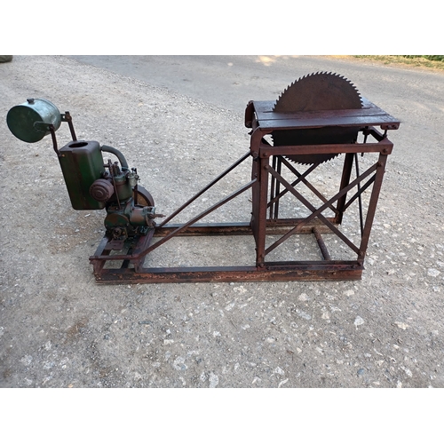 Frank Hartop & Sons stationery engine and saw bench