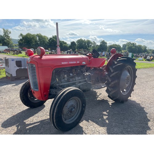 Massey Ferguson 35X petrol TVO tractor. Serial no. SKMY 372433. Barn ...