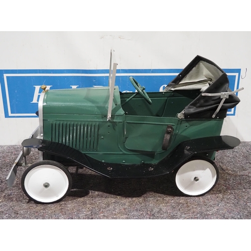 Model T Ford vintage pedal car, believed Triang, partially restored