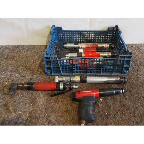 Assorted pneumatic wrenches and screwdrivers inc. Desoutter