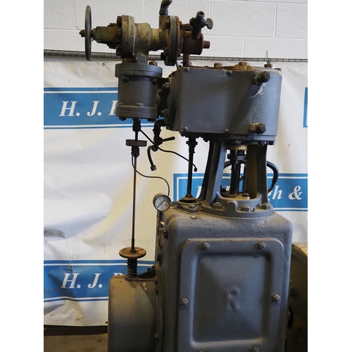 Robey & Co. steam engine generating set with Lawrence Scott generator ...