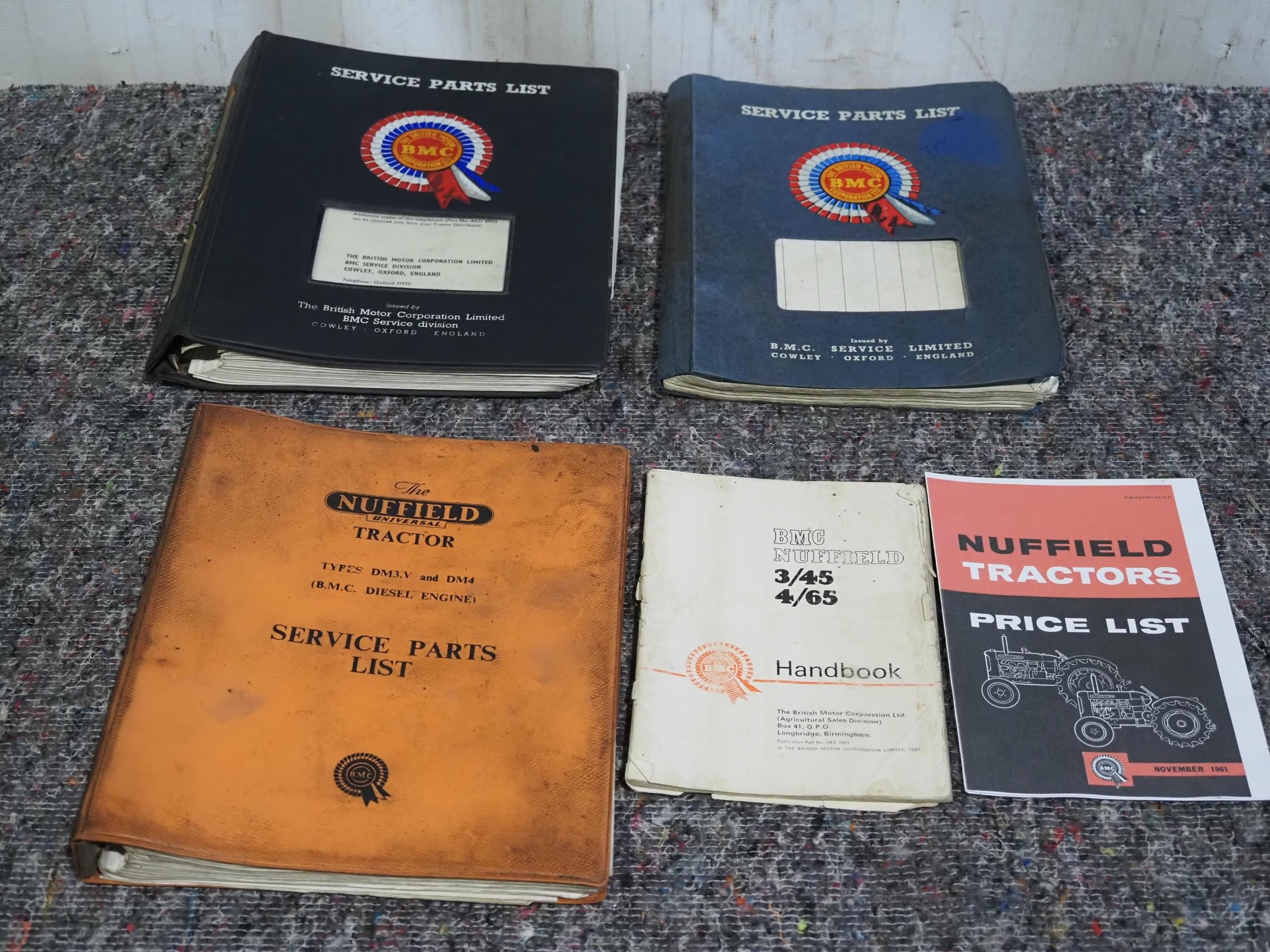 Nuffield Universal DM3.V/DM4 service parts list and BMC Nuffield 3/45 ...