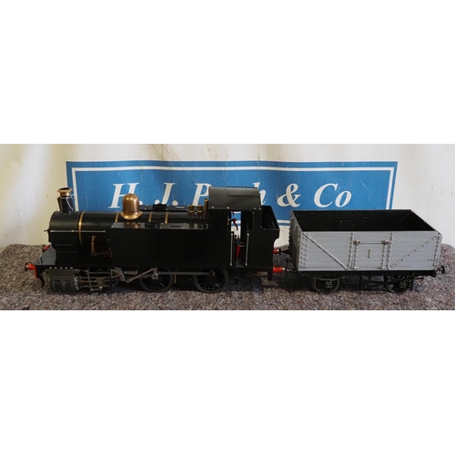 Simplex 5" scale steam locomotive with coal carriage. Full nut and bolt ...