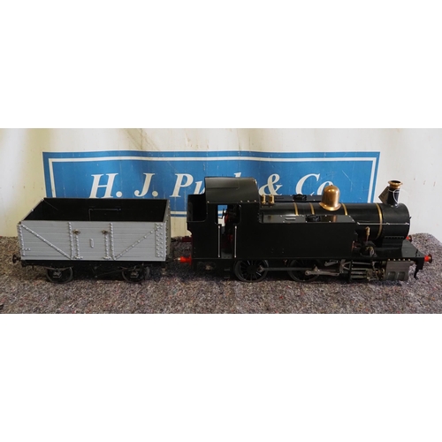 Simplex 5" scale steam locomotive with coal carriage. Full nut and bolt ...