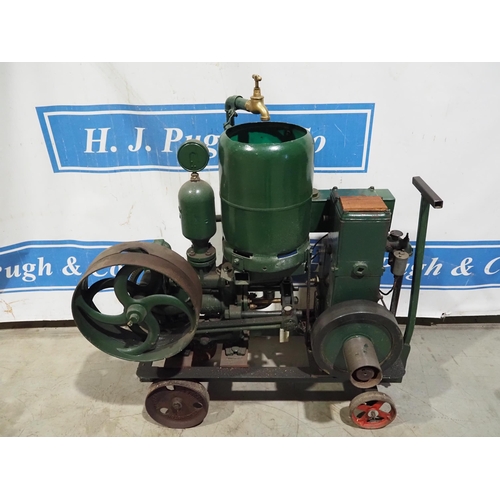 Lister D 2hp stationary engine. S/n175500. On trolley with Climax No1 ...