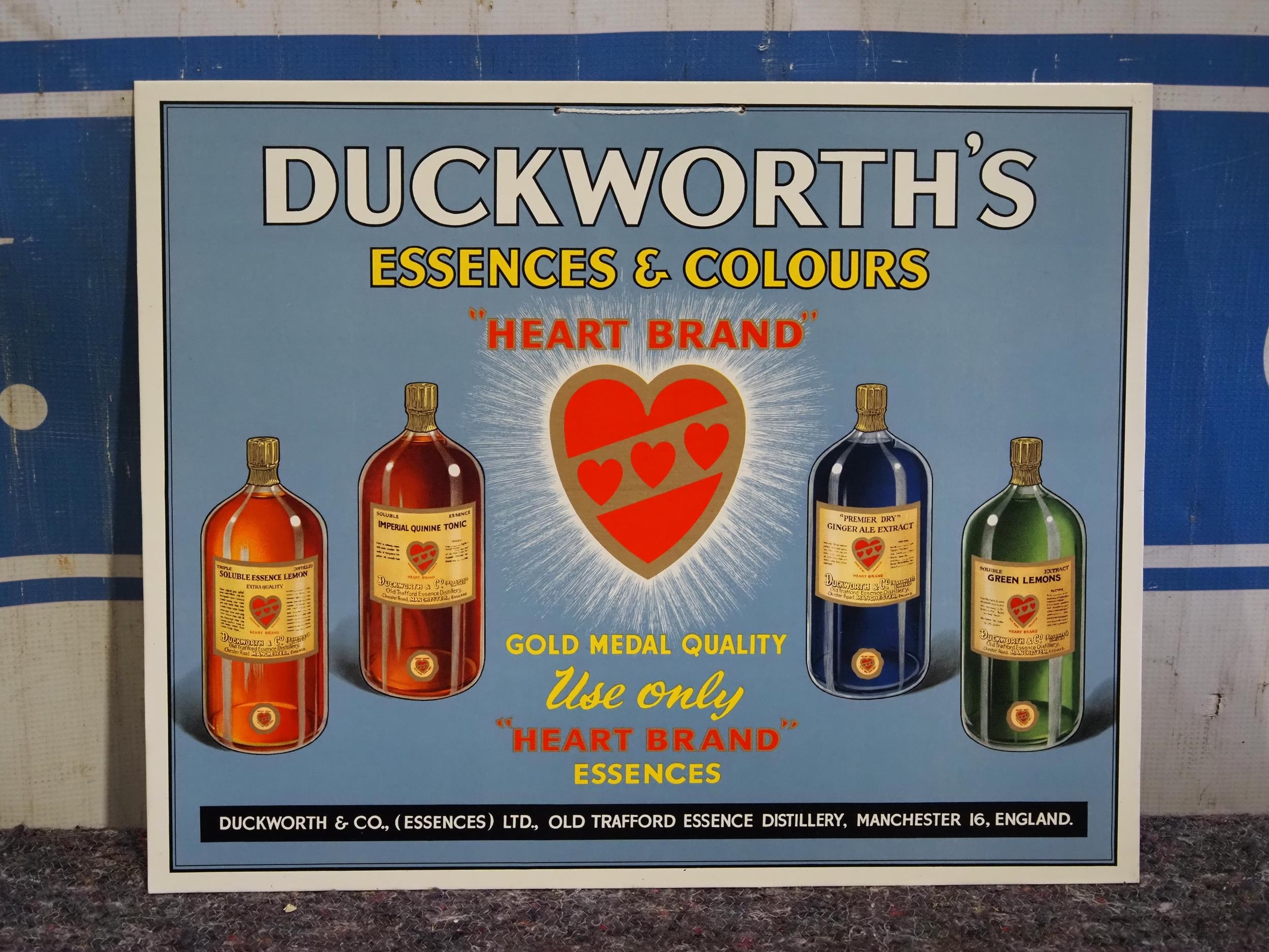 Duckworths Essence advertising showcard 14" x 17½"