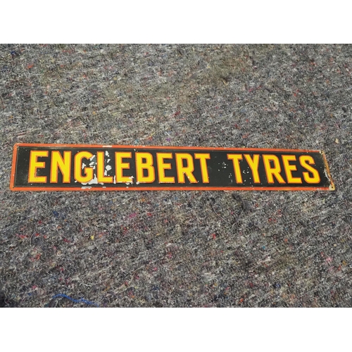 Enamel sign - Englebert Tyres 3" x 19"