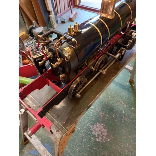 Simplex 5" scale steam locomotive with coal carriage. Full nut and bolt ...