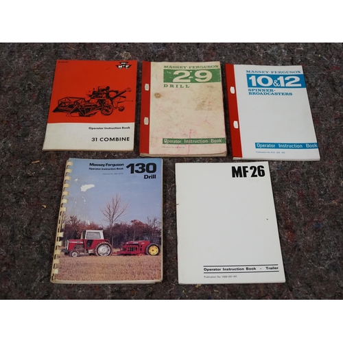 Massey Ferguson operators instruction books to include MF31 Combine - 5