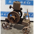 Lister stationary engine on trolley