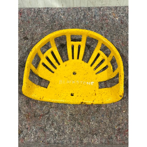 Cast iron tractor seat - Blackstone