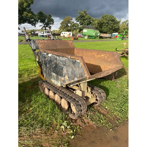 Tracked dump barrow with Honda engine. Runs well