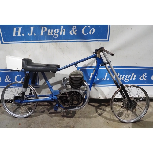 James Sports Captain rolling chassis with engine parts, engine turns ...