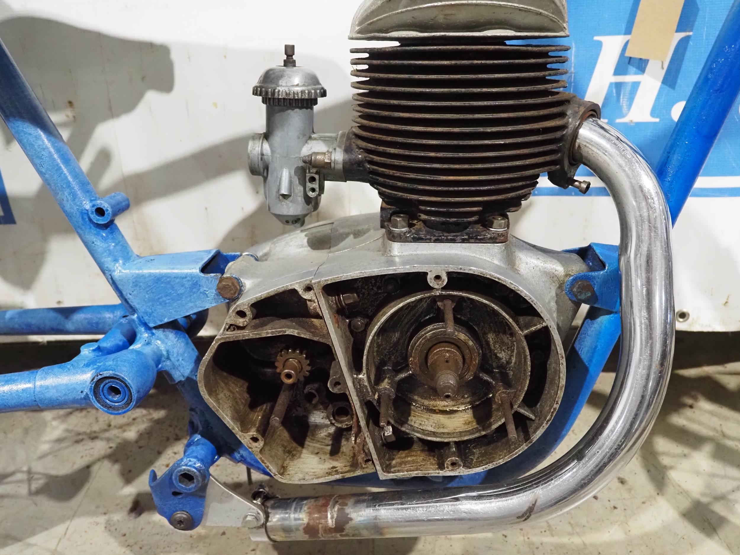 James Sports Captain rolling chassis with engine parts, engine turns ...