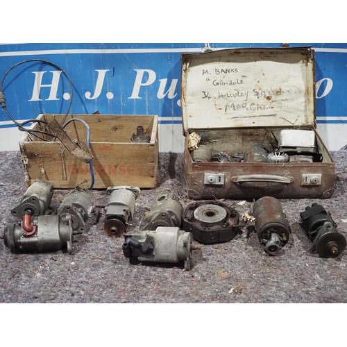 Motorcycle electrical components to include magneto