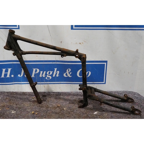 Triumph 6T frame and subframe, no. 6T-62344 complete with old V5 and ...
