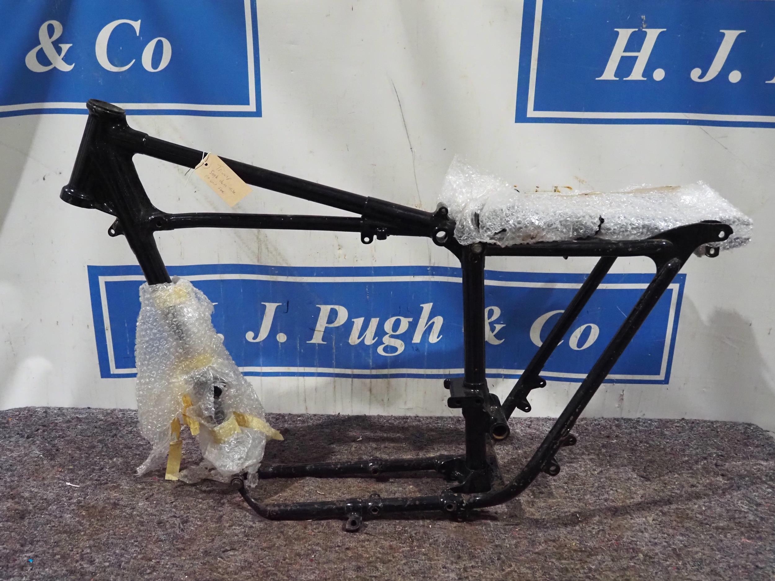 Triumph single downtube pre unit frame and swinging arm