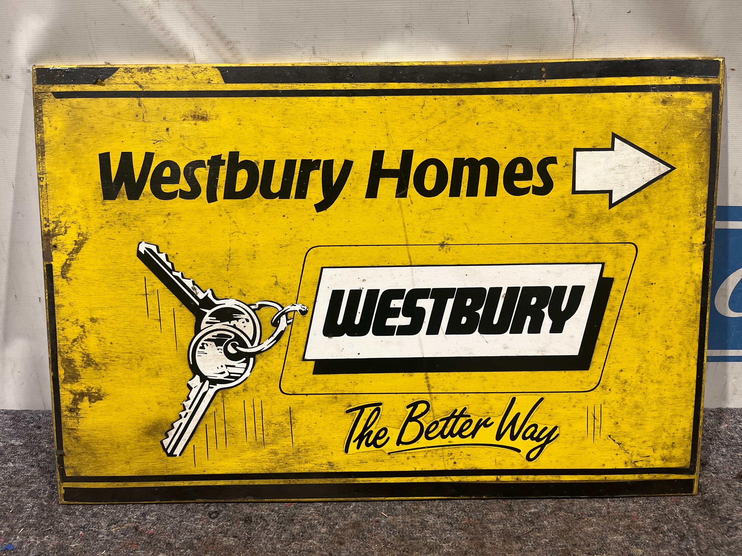 Wooden sign - Westbury Homes 36"x24"