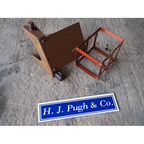 Ferguson battery box, number plate bracket and switch