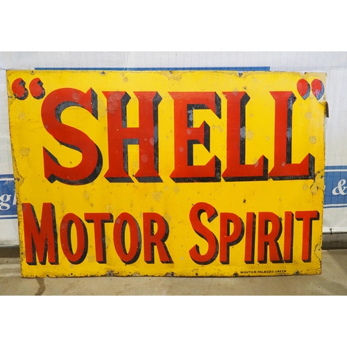 Enamel sign - Shell Motor Spirit 48" x 72"