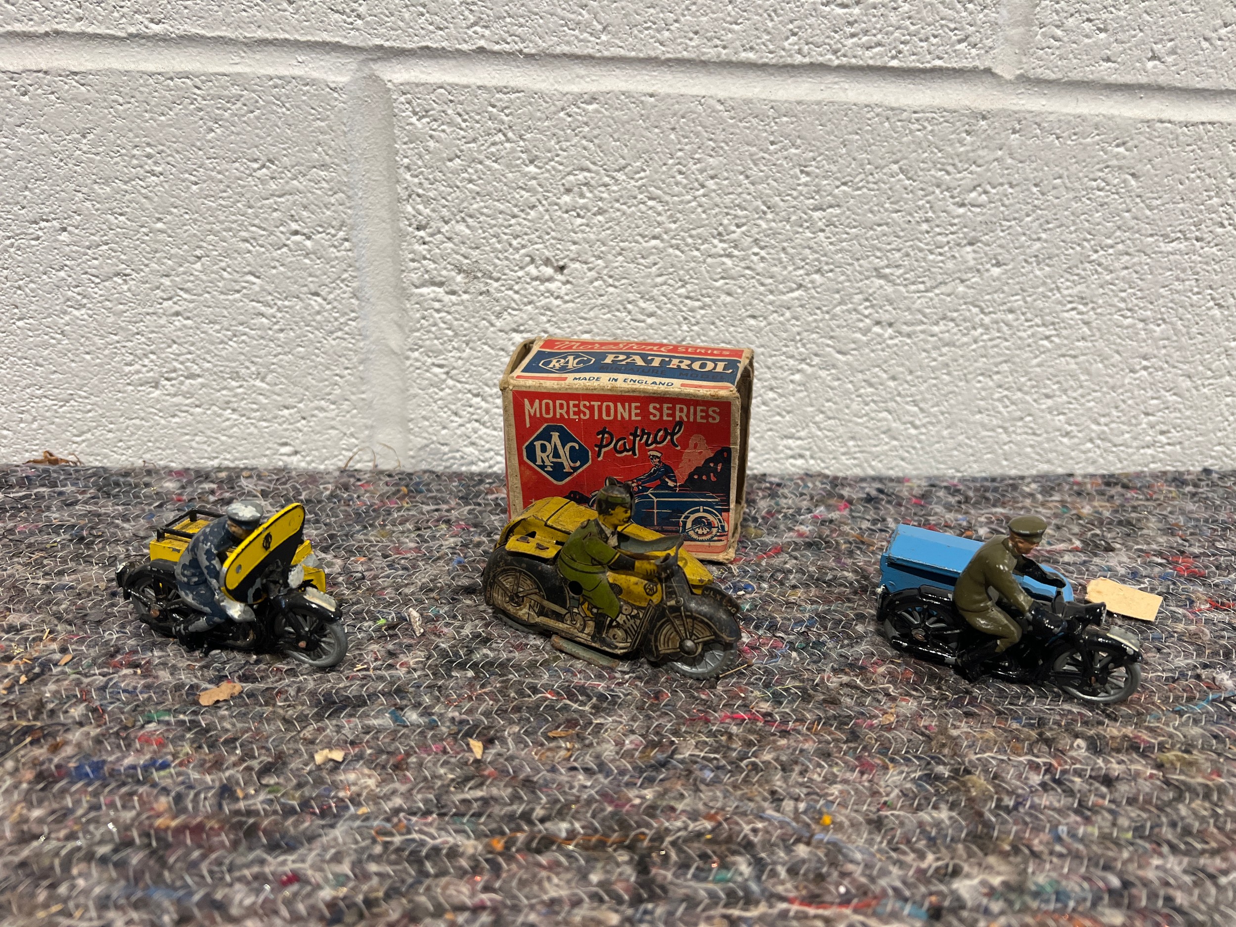 Vintage AA and RAC motorcycle and riders models - 3