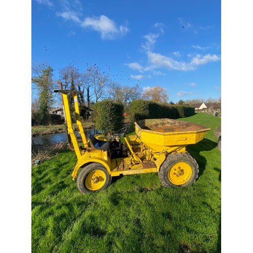Winget 2 ton swivel dumper. Runs and drives, hard to start in winter ...