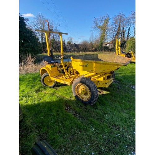 Winget 2 ton swivel dumper. Runs and drives, hard to start in winter ...